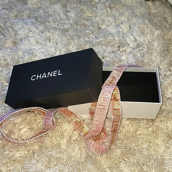 CHANEL | Other | Chanel Small Box For Glasses Or Gift With Ribbon ...